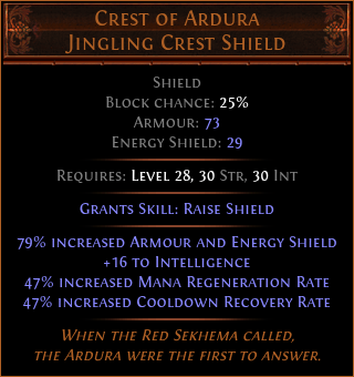 Buy PoE2 Crest of Ardura Jingling Crest Shield - Cheap PoE2