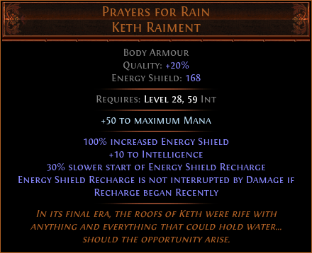 Buy PoE2 Prayers for Rain Keth Raiment - Cheap PoE2 Items