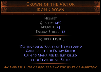 Buy PoE2 Crown of the Victor Iron Crown - Cheap PoE2 Items